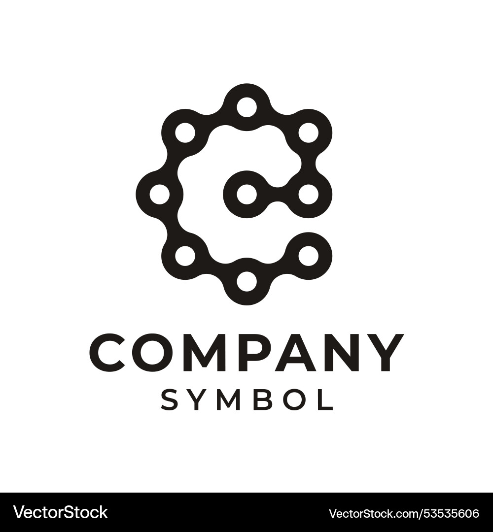 Initial letter e gear logo template Royalty Free Vector