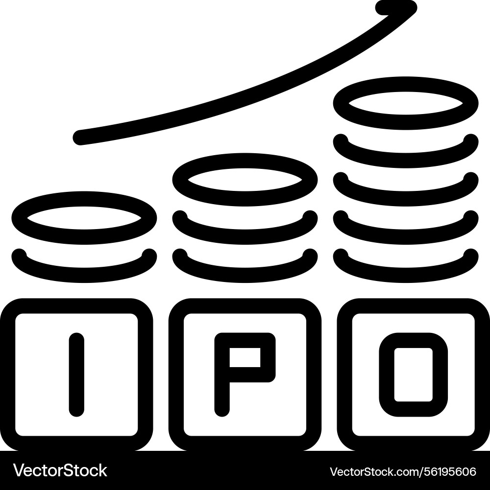 Ipo Royalty Free Vector Image - VectorStock