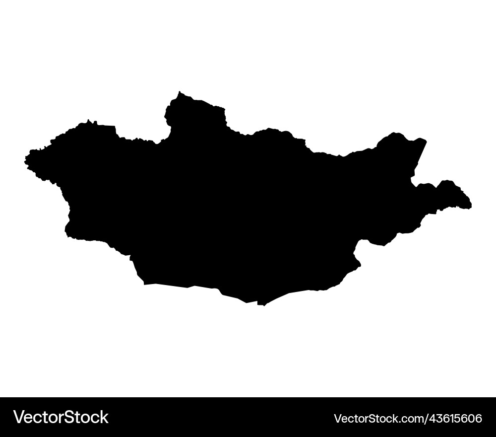 Mongolia map Royalty Free Vector Image - VectorStock