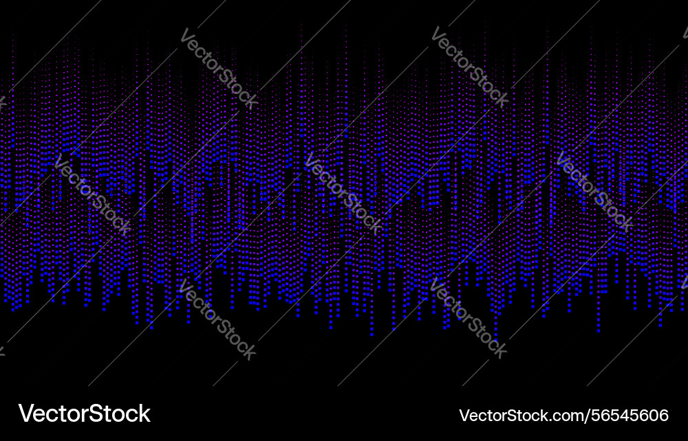 Musical sound waves of dynamic frequency backdrop Vector Image