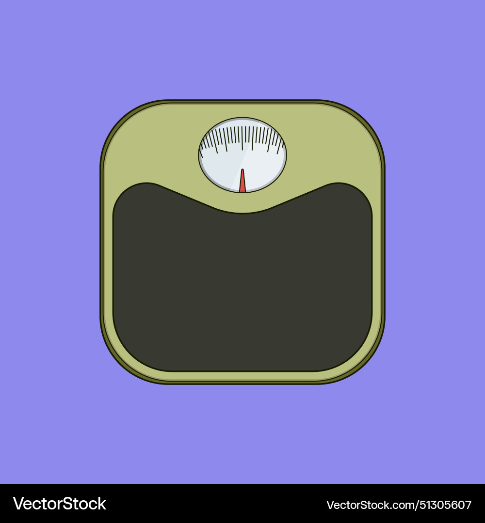 Weighing scale machine icon weight Royalty Free Vector Image