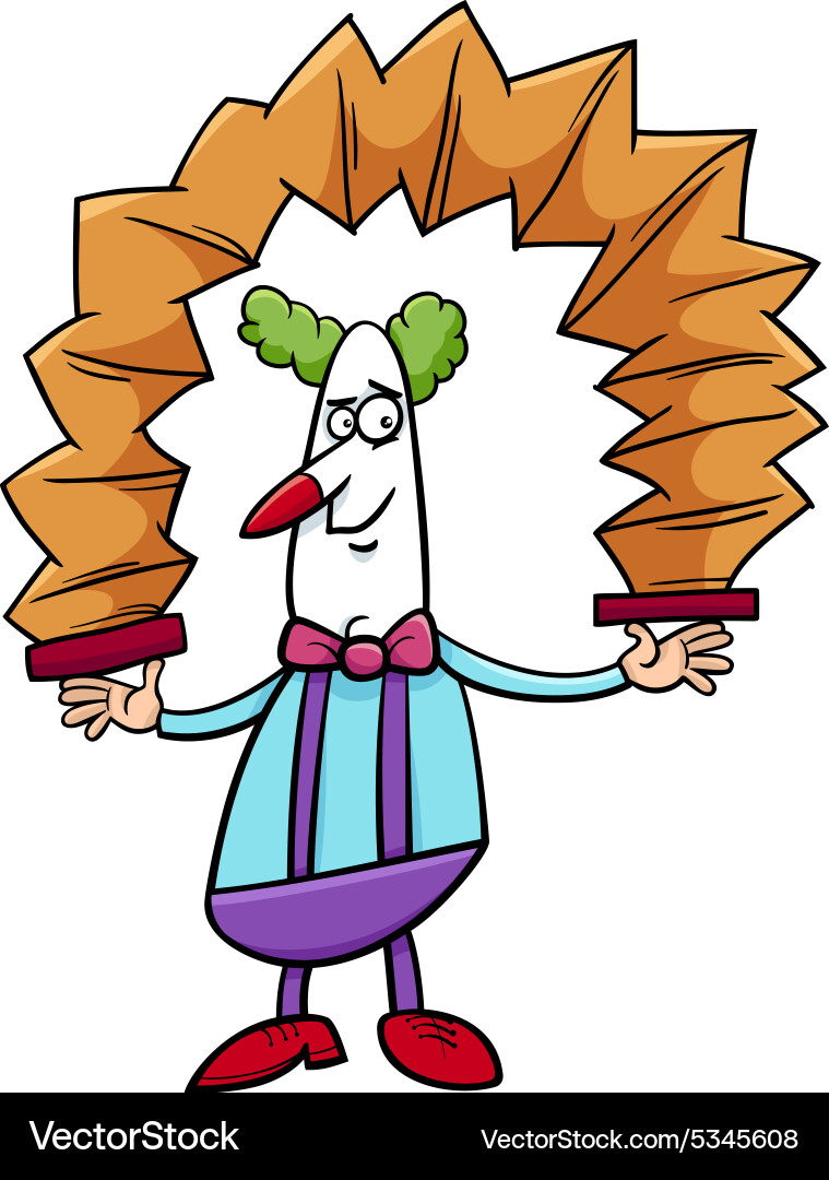 Clown cartoon Royalty Free Vector Image - VectorStock