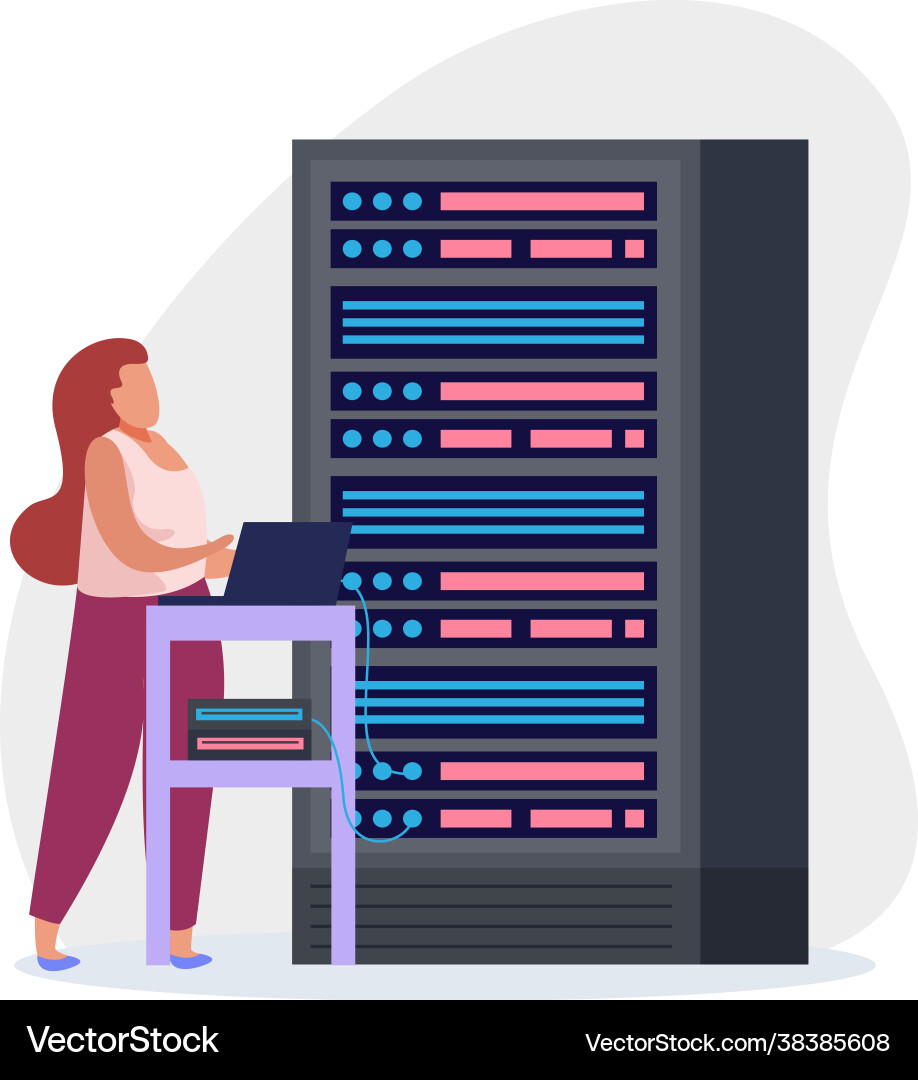 Network engineer icon Royalty Free Vector Image