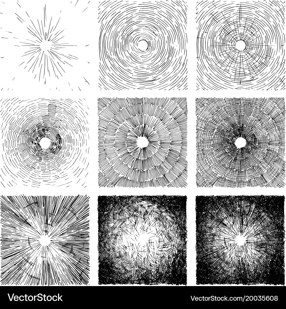 Radiant Sunburst Textures Royalty Free Vector Image