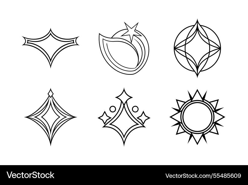 Artistic vignettes elements for decoration Vector Image