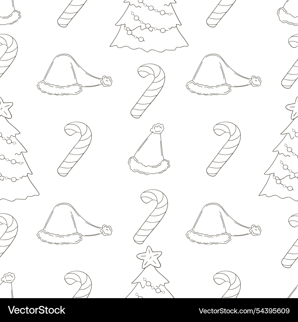 Christmas background coloring pattern in hand Vector Image
