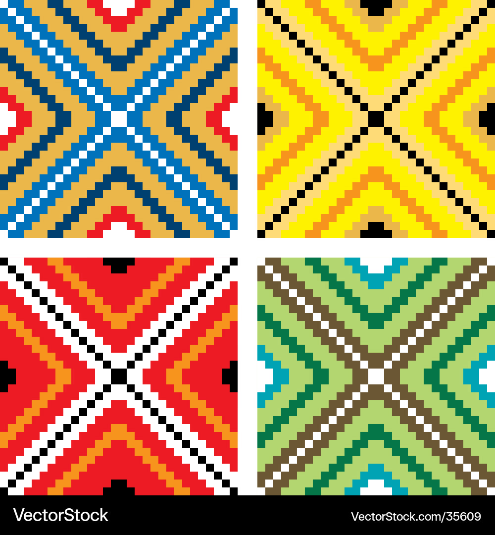 Inca Geometric Tile Royalty Free Vector Image - VectorStock