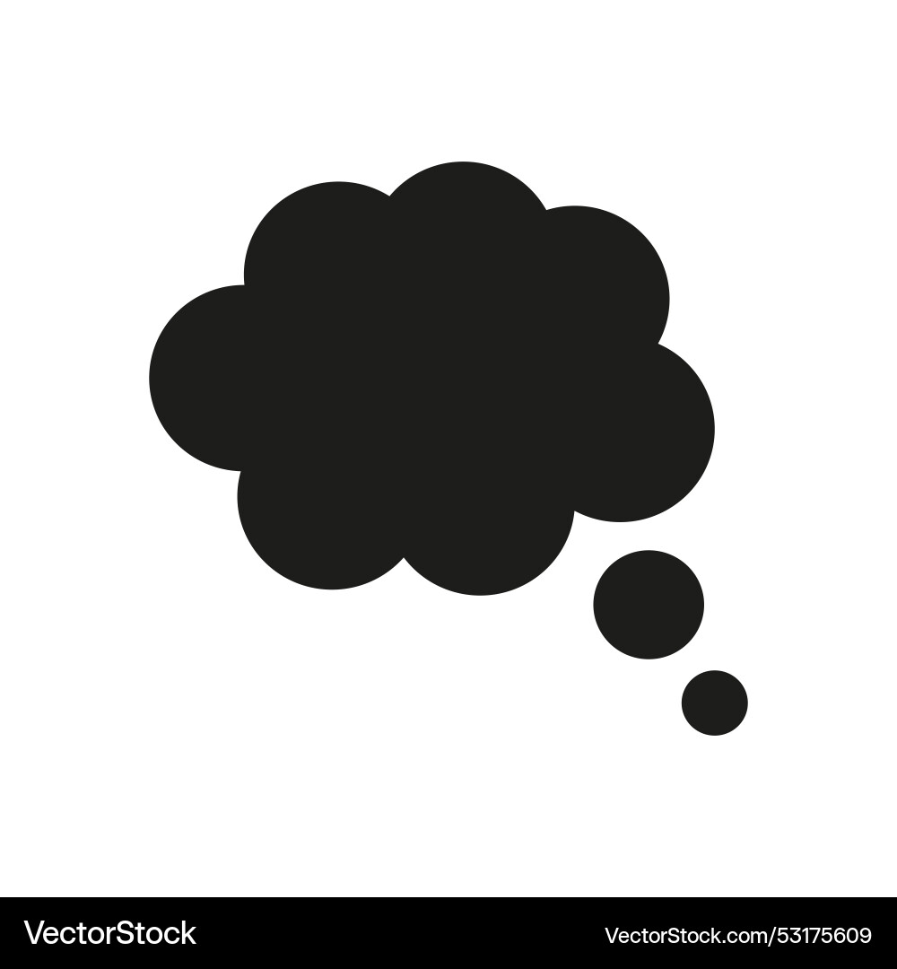 Thought bubble stock image Royalty Free Vector Image