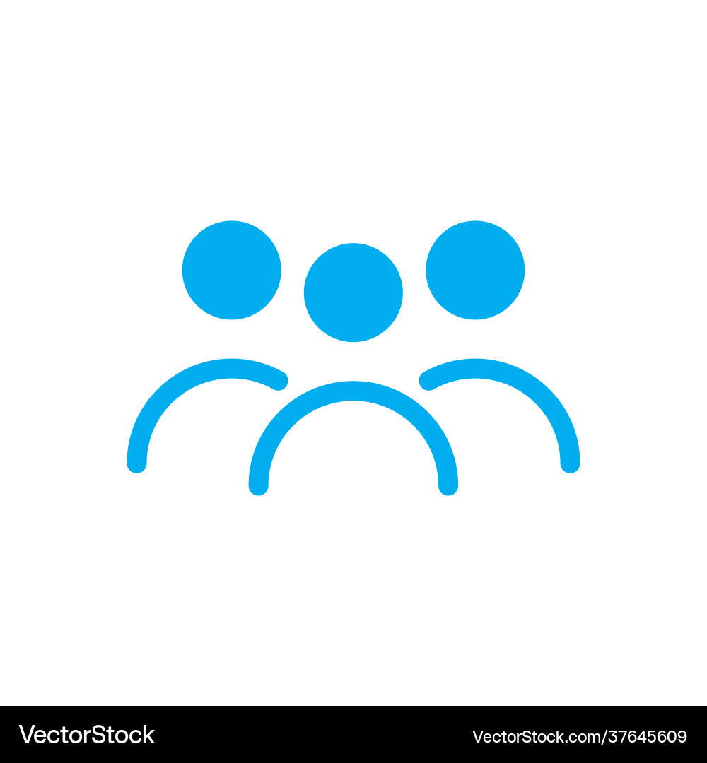 Three user icon human person silhouette avatar Vector Image