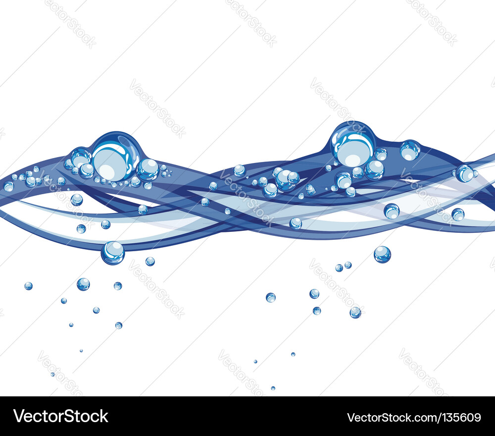 Water background Royalty Free Vector Image - VectorStock