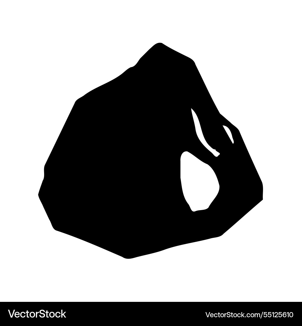 Black hand symbol sign on white background Vector Image
