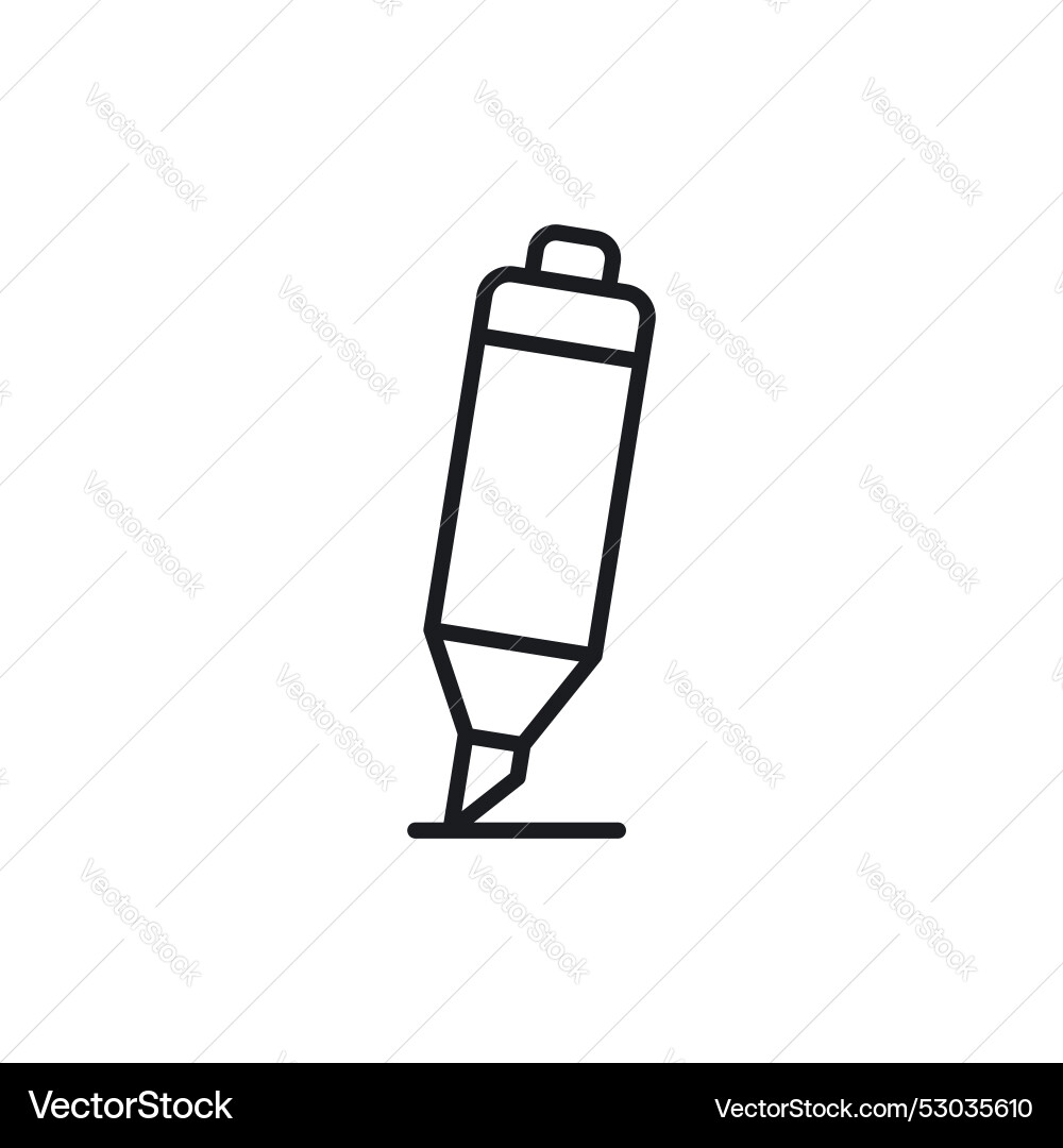 Highlighter icon set highlight pen or marker Vector Image