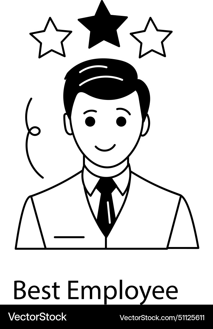 Best employee Royalty Free Vector Image - VectorStock