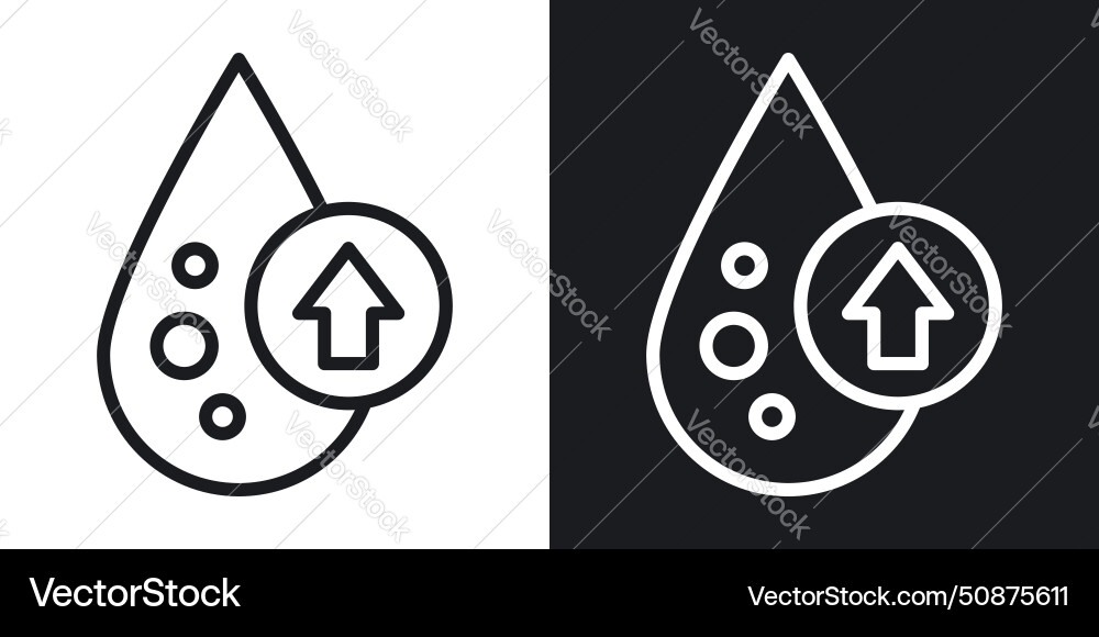 High cholesterol icon set blood level fat Vector Image