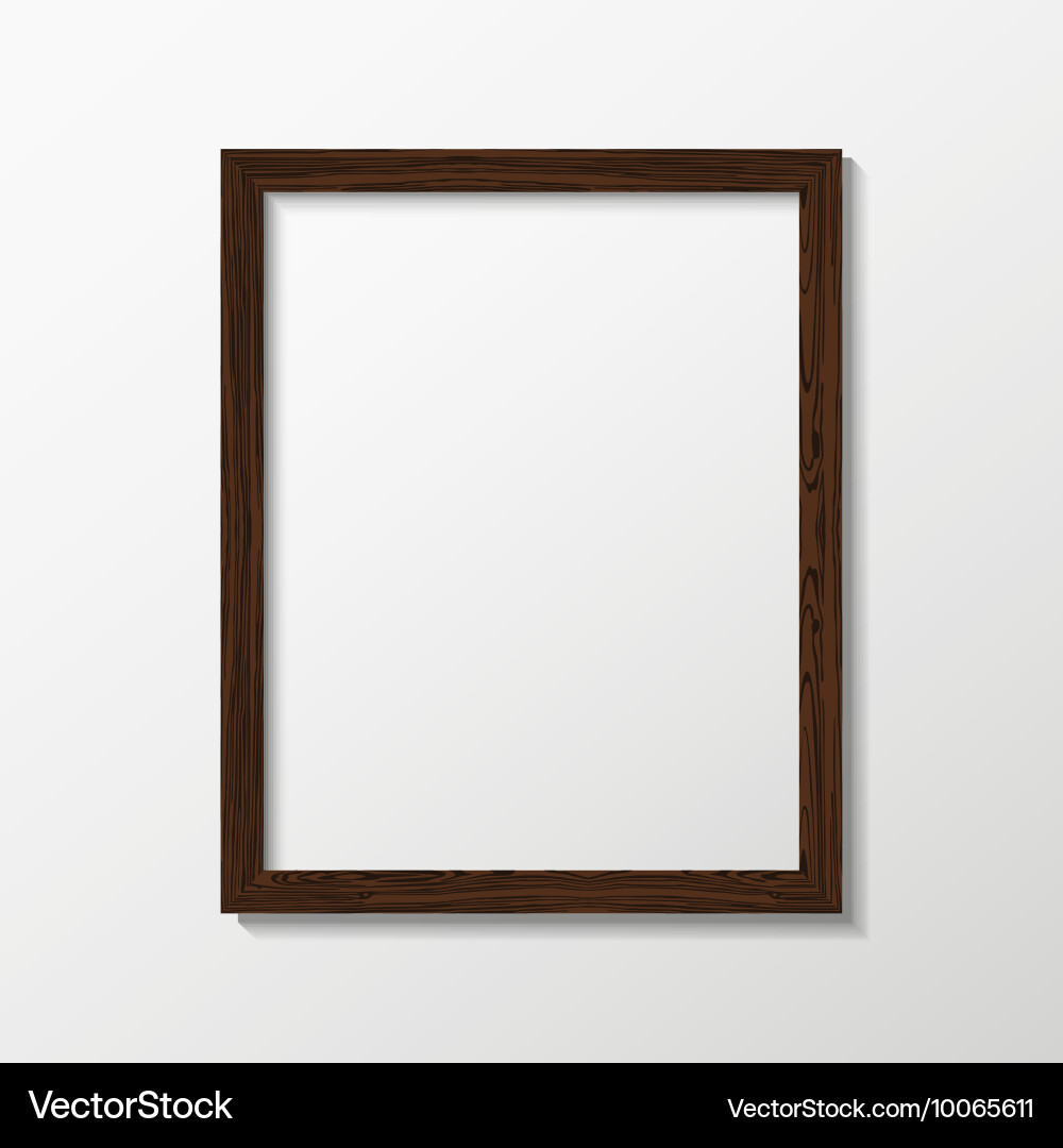 Wooden frame Royalty Free Vector Image - VectorStock