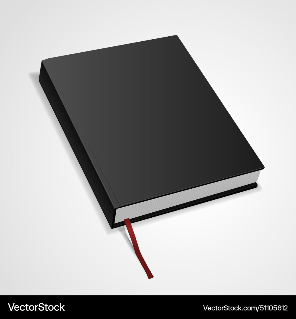 Blank hardcover book Royalty Free Vector Image