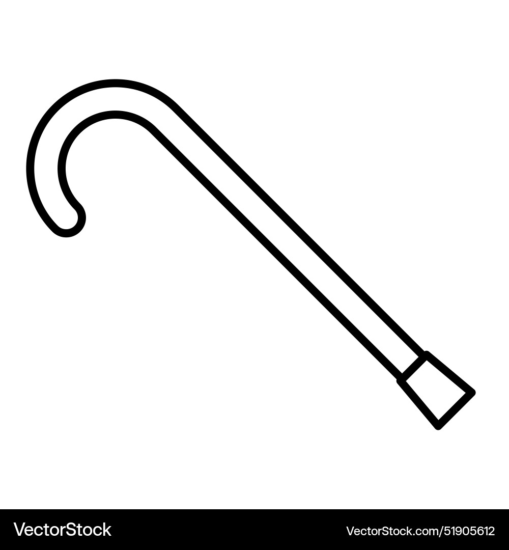 Cane icon in thin line style graphic design Vector Image