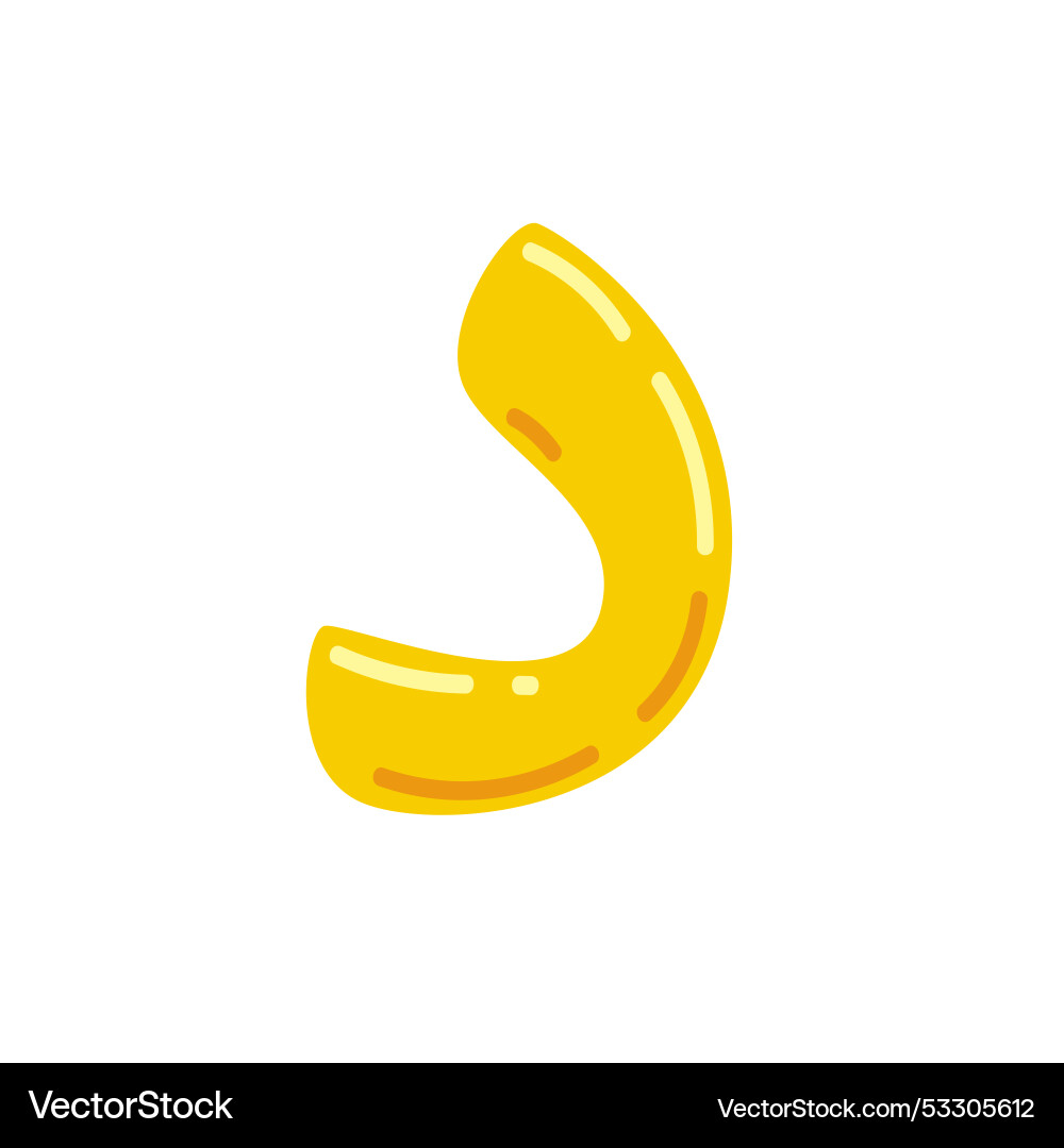 Dal letter hijaiyah letter Royalty Free Vector Image