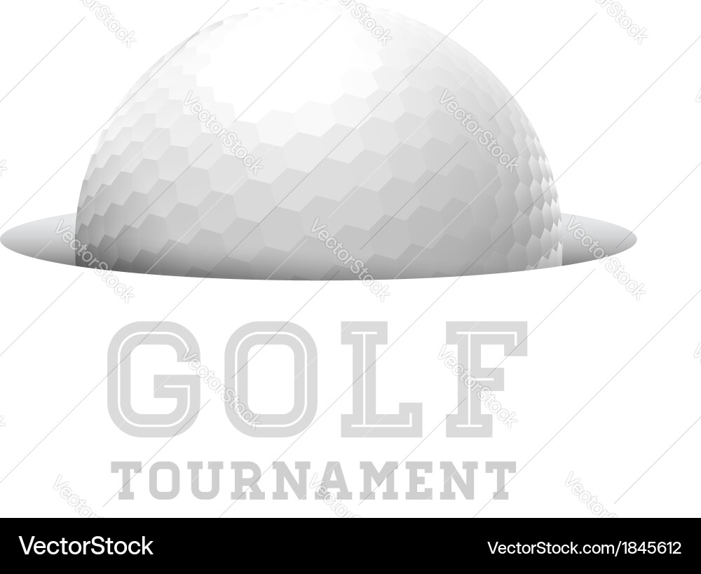 Golf ball Royalty Free Vector Image - VectorStock