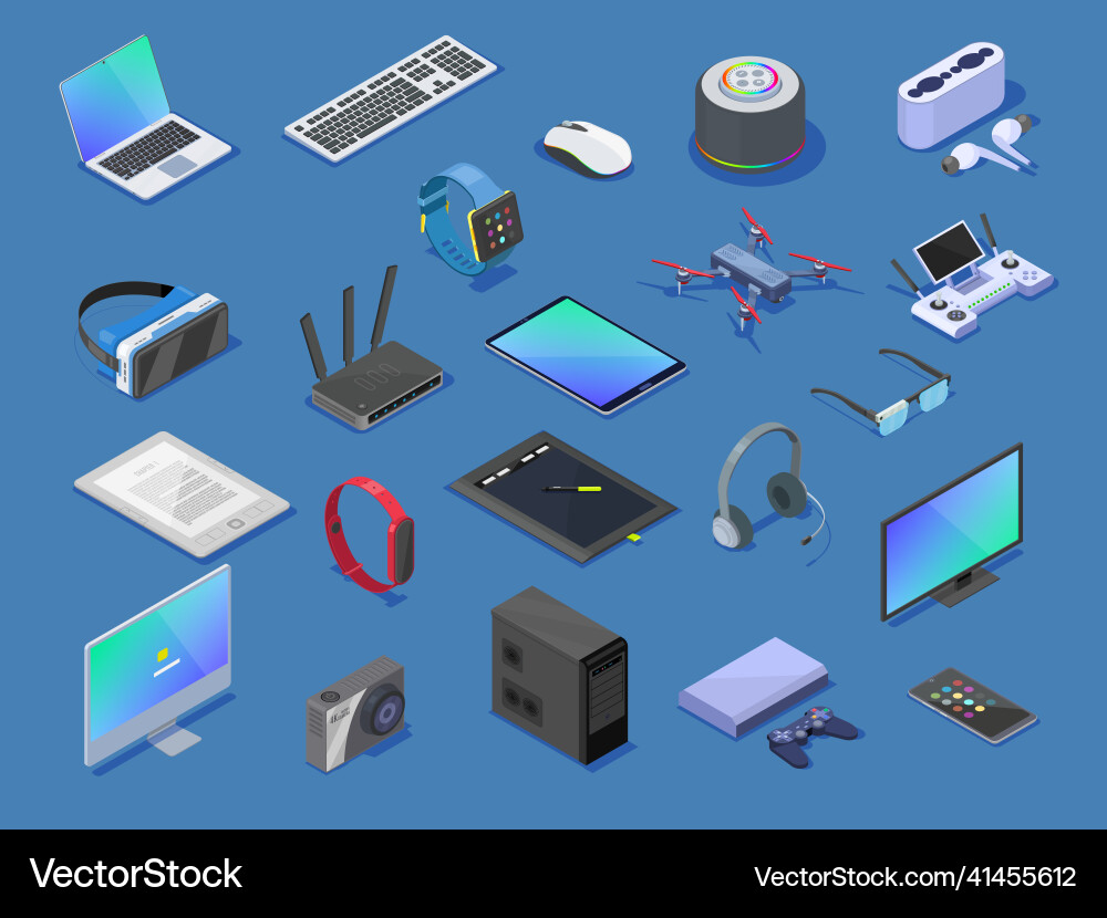 Modern wireless technologies smart devices Vector Image