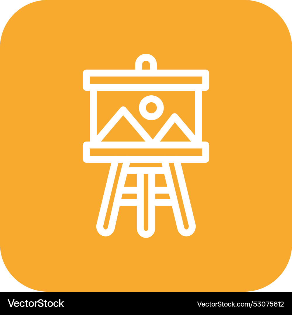 Painting board icon design Royalty Free Vector Image