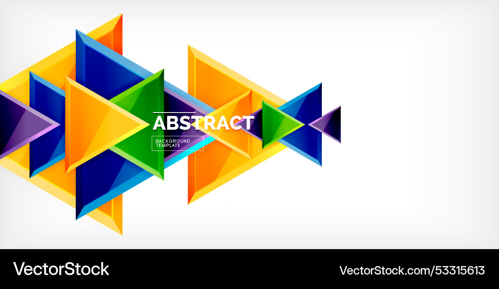 Abstract background - glossy triangles Royalty Free Vector