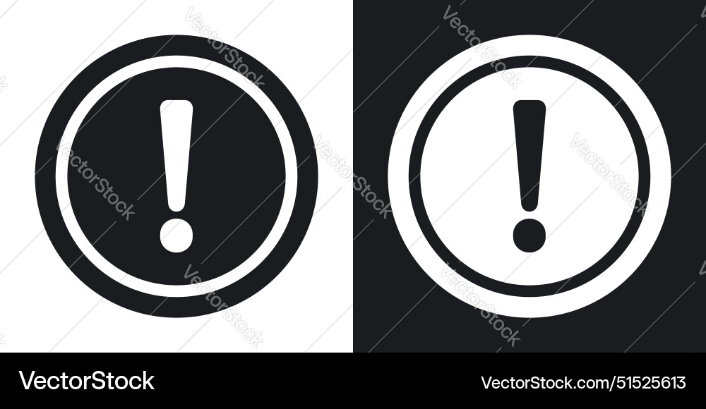 Exclamation interface icon – Royalty-Free Vector | VectorStock