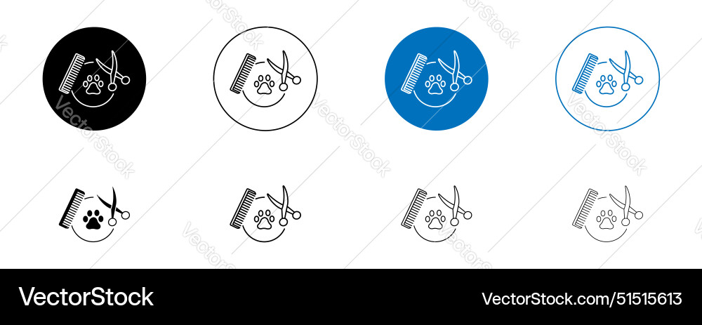 Pet grooming icon Royalty Free Vector Image - VectorStock