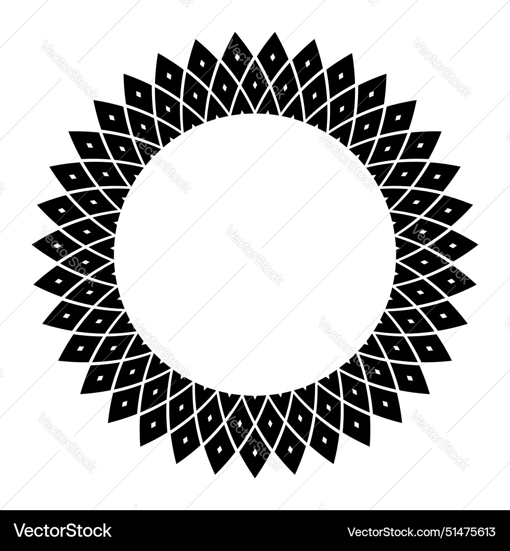 Radial pattern for circle frame Royalty Free Vector Image