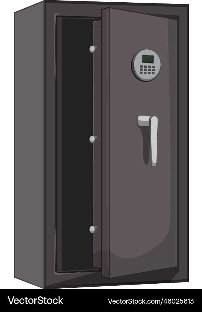 Security safe cartoon Royalty Free Vector Image