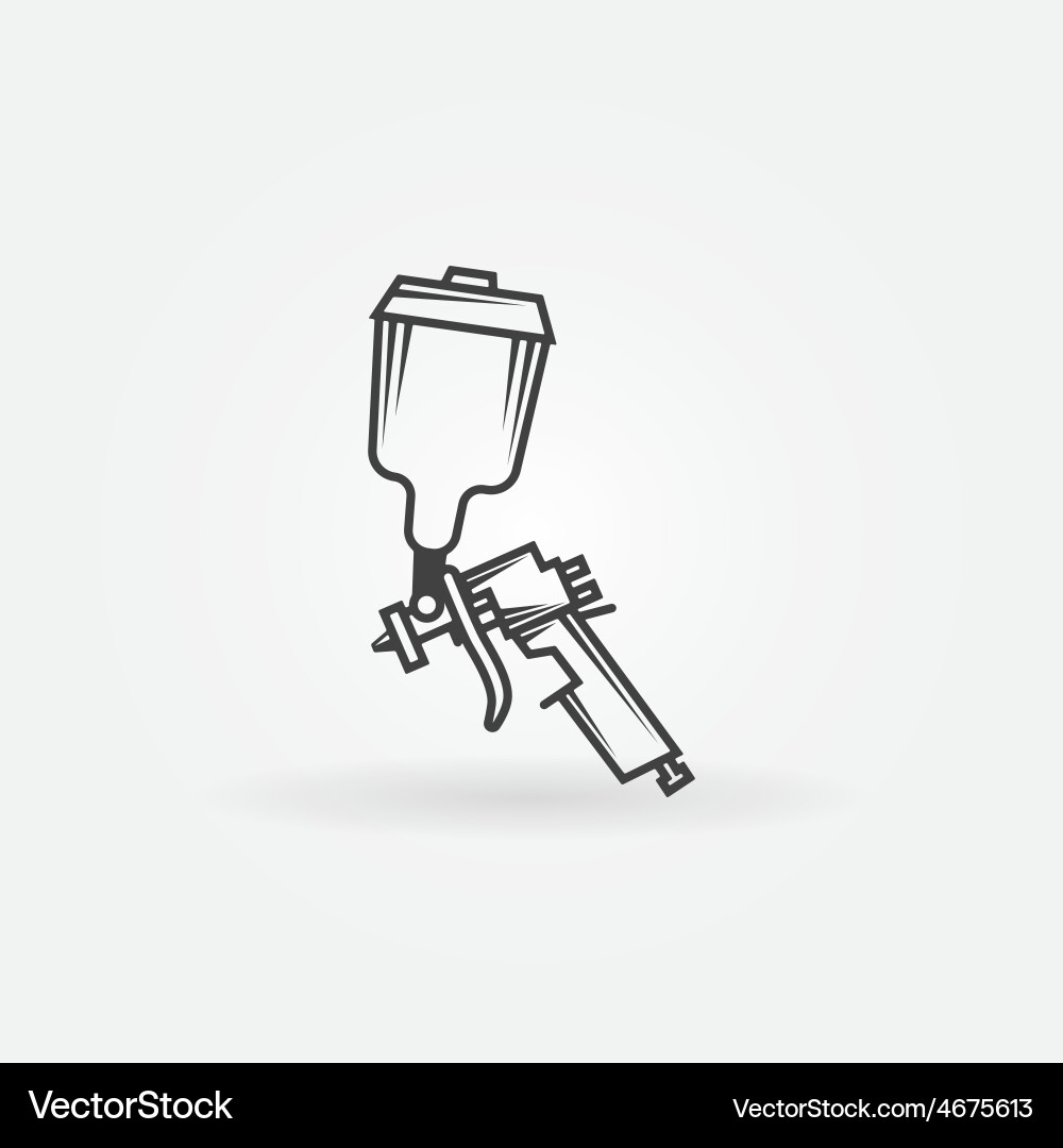 Spray gun logo Royalty Free Vector Image - VectorStock