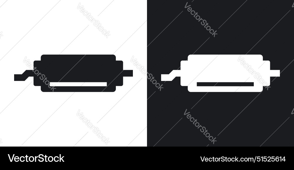 Exhaust pipe icon Royalty Free Vector Image - VectorStock