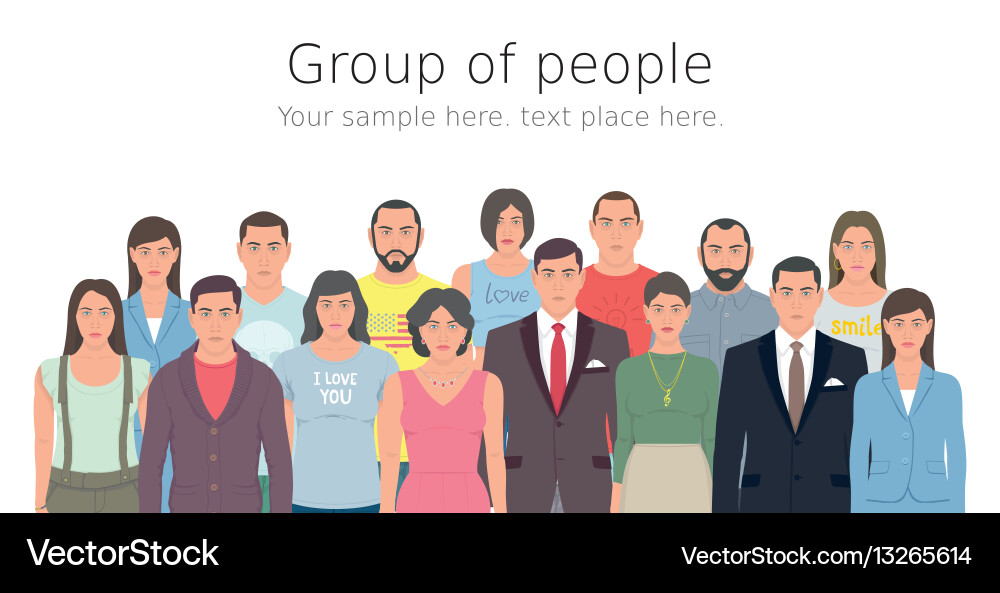 Group of people Royalty Free Vector Image - VectorStock