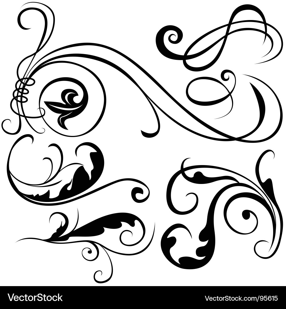 Decorative elements Royalty Free Vector Image - VectorStock