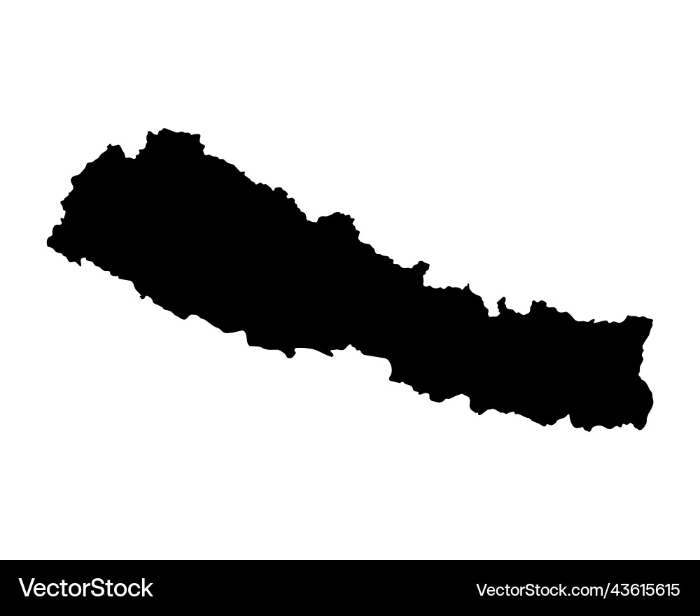 Nepal map Royalty Free Vector Image - VectorStock