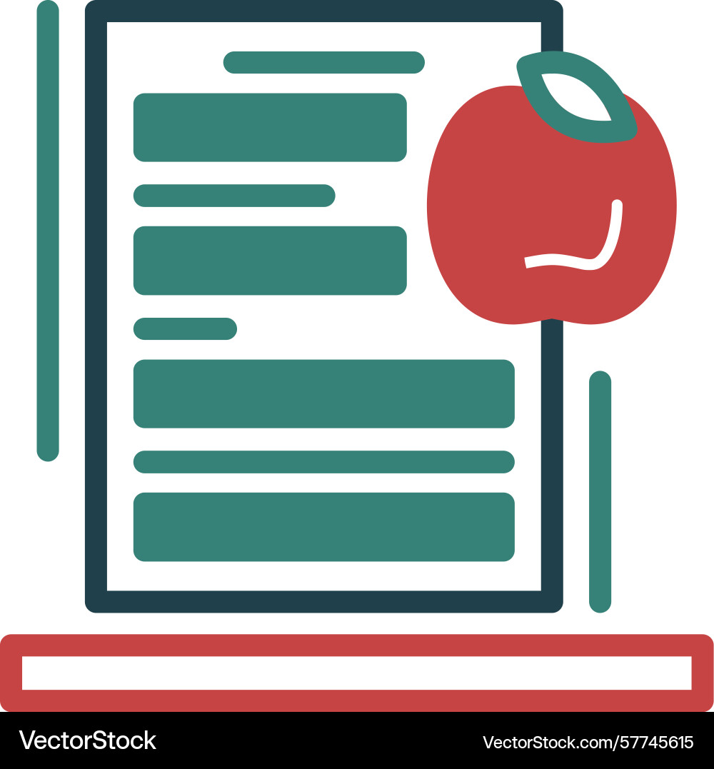 Nutritional labels glyph multi color icon Vector Image