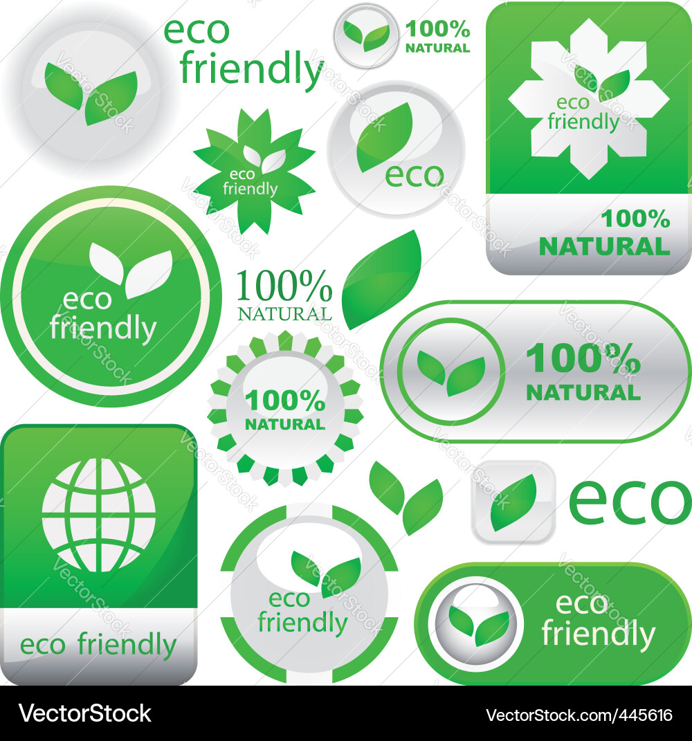 Eco Elements - Natural & Organic Royalty Free Vector