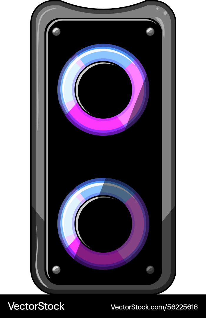 Pitch speaker music cartoon Royalty Free Vector Image