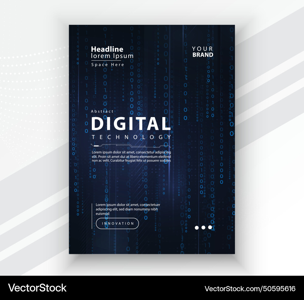 Poster brochure cover banner presentation layout Vector Image