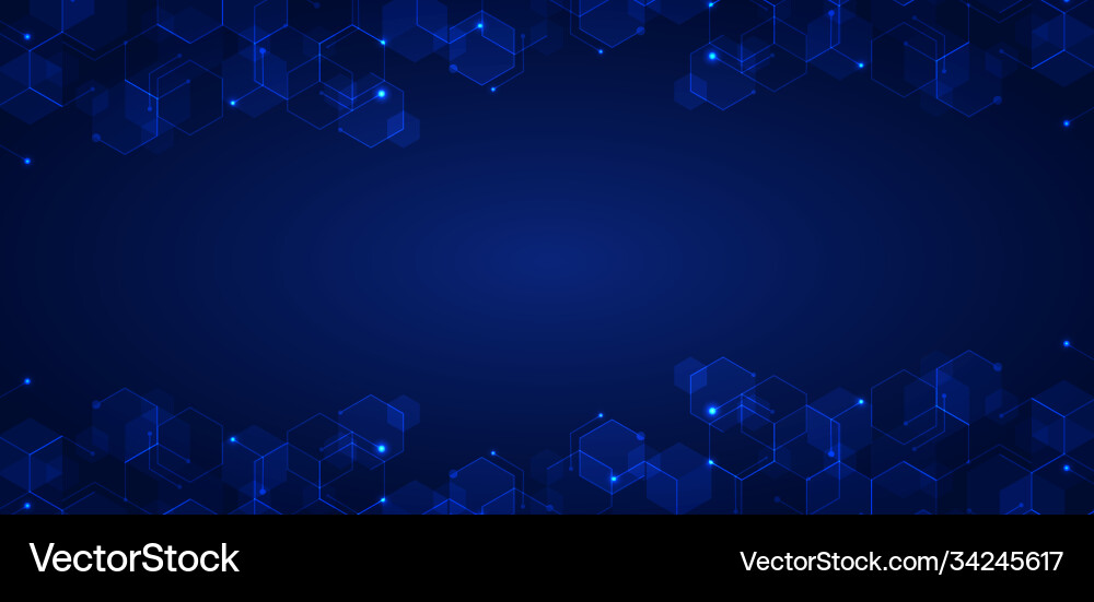 Abstract technology connect concept blue Vector Image