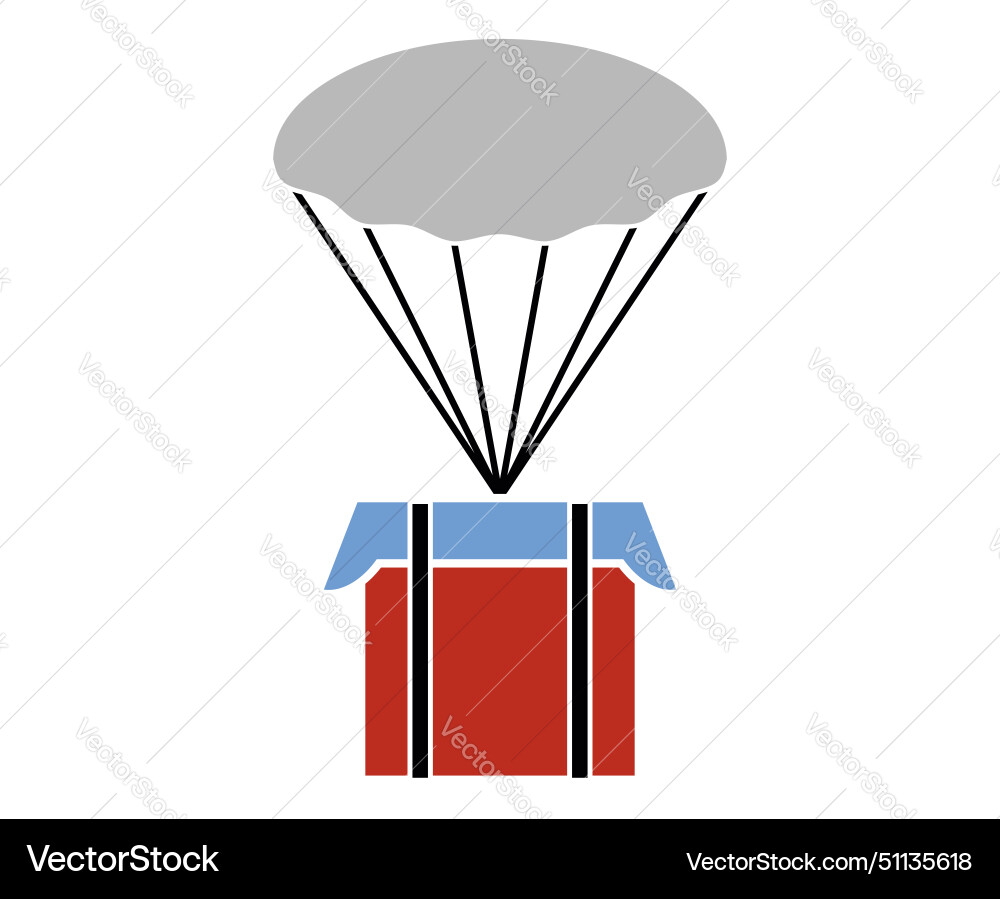 Air drop pubg from the game playerunknowns Vector Image