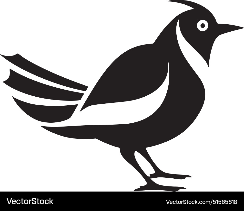Bird - minimalist and simple silhouette Royalty Free Vector