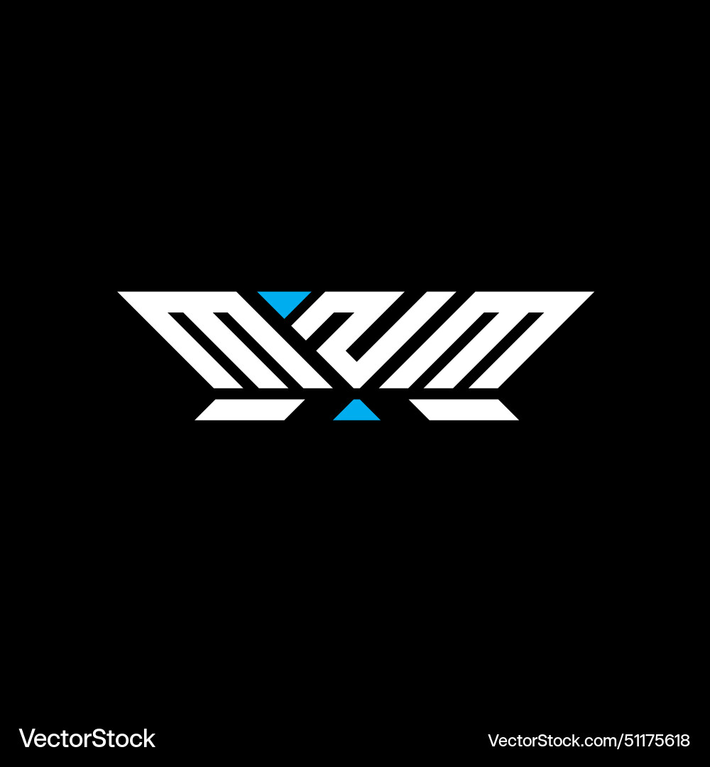 Mnm letter logo design mnm simple and modern logo Vector Image
