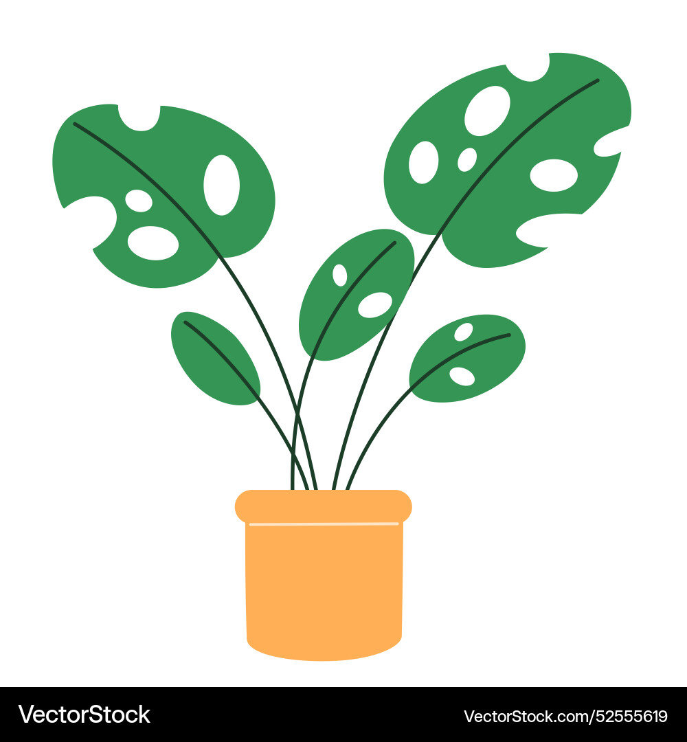 2234 house plant 8 Royalty Free Vector Image - VectorStock