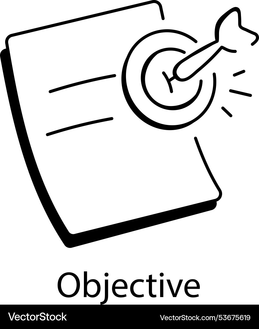 Basic rgbobjective icon in drawing style Vector Image