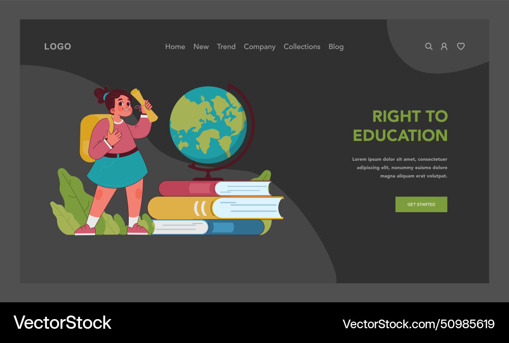 Child rights concept Royalty Free Vector Image