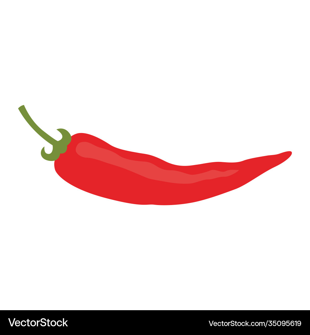 Chili pepper isolated Royalty Free Vector Image