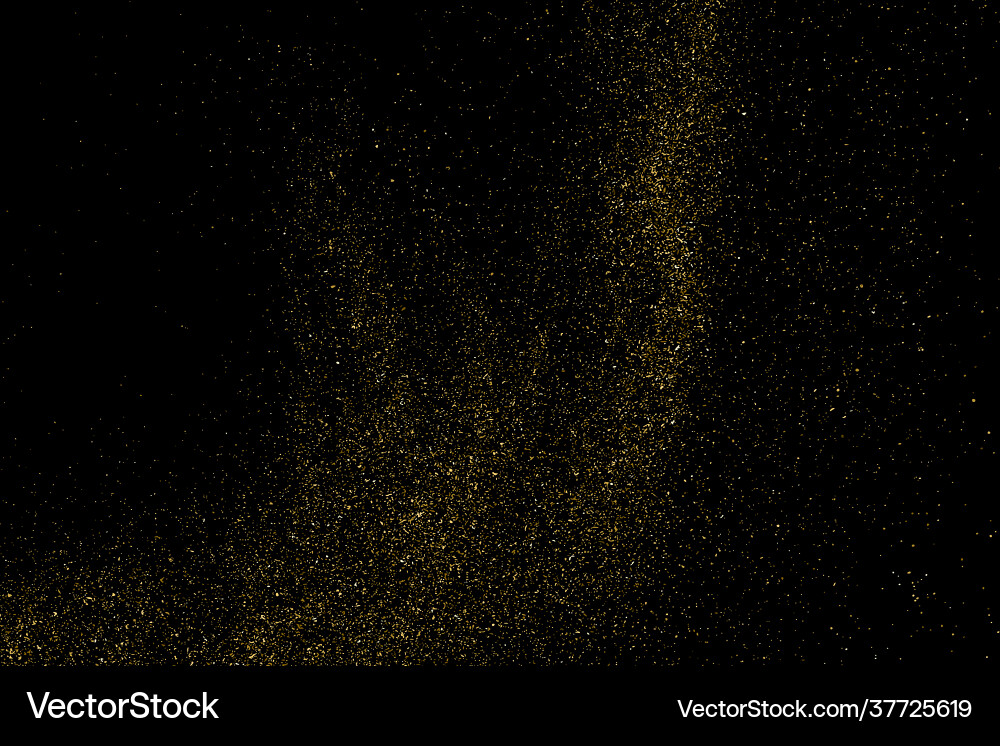 Golden stardust Royalty Free Vector Image - VectorStock