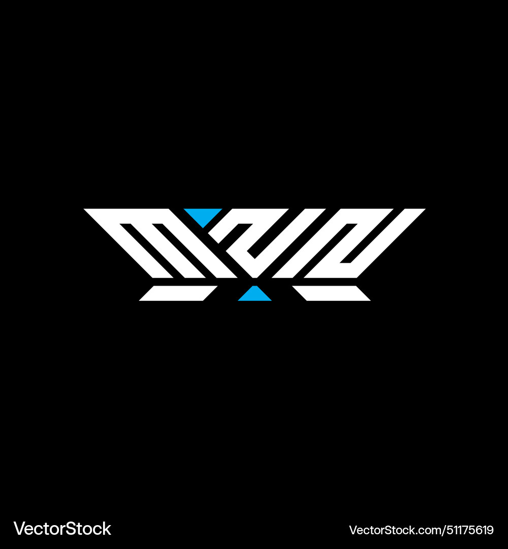 Mnn letter logo design simple and modern Vector Image