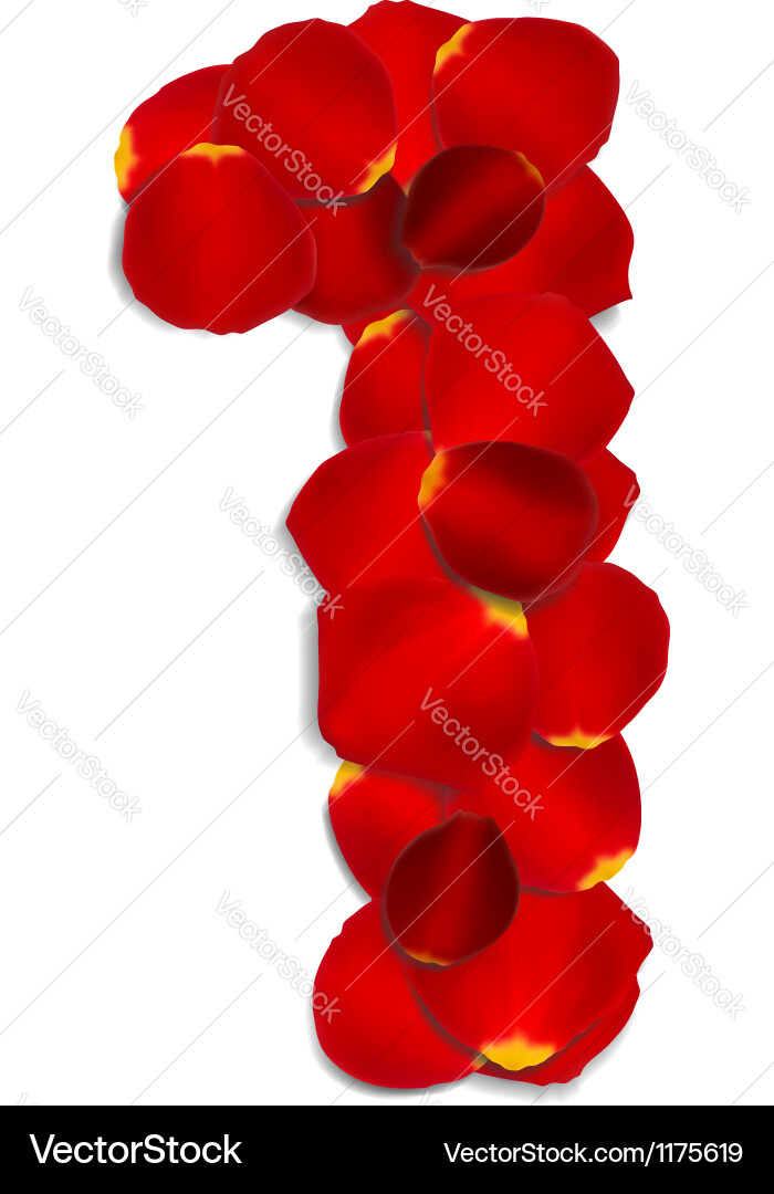 Number 1 Royalty Free Vector Image - VectorStock
